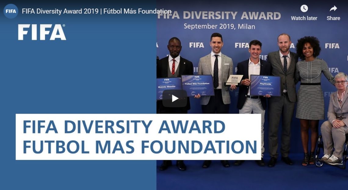 Sustainability » FIFA Diversity Award 2019 honours Fútbol Más Foundation